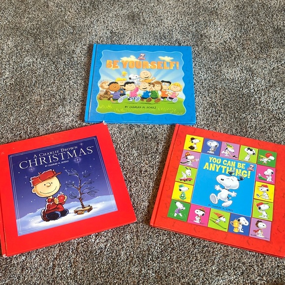 Peanuts | Other | Snoopy Peanuts 3 Book Bundle Charlie Brown Christmas ...